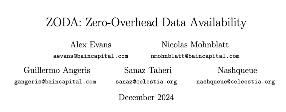 ZODA: An Explainer - Bain Capital Crypto